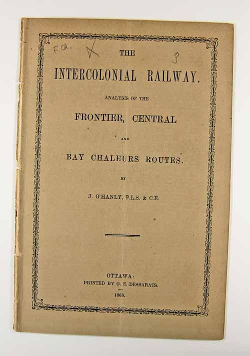 Brochure (The Intercolonial Railway : analysis of the frontier, central ...