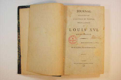 Brochure (Journal de ce qui s'est passé à la tour du temple, pendant la ...