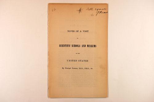 Brochure (Notes of a visit to scientific schools and museums in the ...