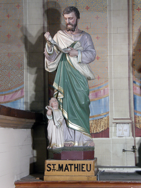 Statue religieuse (Saint Mathieu) - Répertoire du patrimoine culturel ...