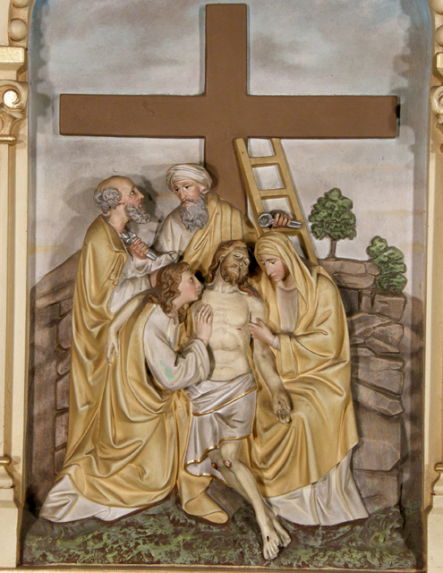 Station de chemin de croix (Jésus descendu de la croix) - Répertoire du ...