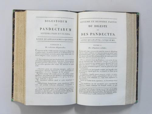 Livre (Pandectes de Justinien : mises dans un nouvel ordre, avec les ...