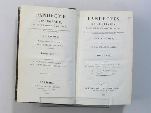 Livre (Pandectes de Justinien : mises dans un nouvel ordre, avec les ...