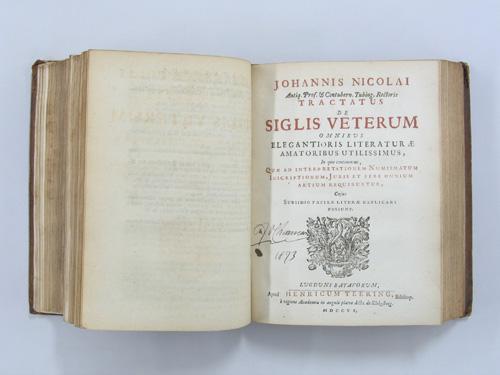 Livre (Johannis Nicolai antiq. prof. & contubern. Tubing rectoris ...