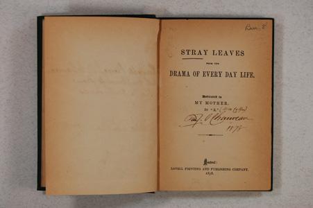 Livre (Stray leaves from the drama of every day life) - Répertoire du ...