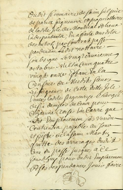 Document (Vente d'emplacement, rue St-Paul, par Pierre Desautels à Jean ...