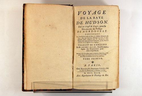 Livre (Voyage de la baye de Hudson, fait en 1746 & 1747, pour la ...