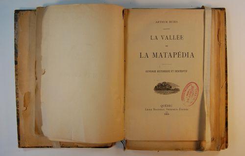 Brochure (La vallée de la Matapédia : ouvrage historique et descriptif ...