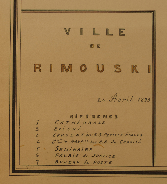 Plan (Plan de la Ville de Rimouski) - Répertoire du patrimoine culturel ...