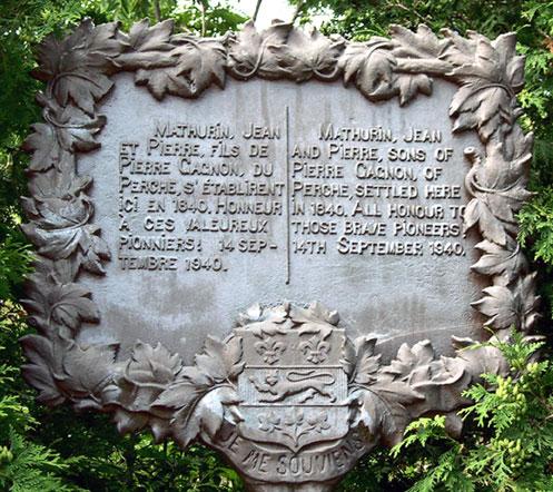 Plaque de Mathurin, Jean et Pierre Gagnon - Répertoire du patrimoine ...